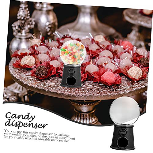 NOLITOY 8Pcs Mini Machine gumballs Machine Kids Vending Machines Mini Plastic containers Mini Gumball Machine Piggy Bank Plastic Candy Dispenser Automatic Candy jar