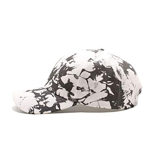 BEARUN Cotton Tie Dye Low Profile Cap Hiphop Baseball Cap Fashion Dad Hat Pink Purple