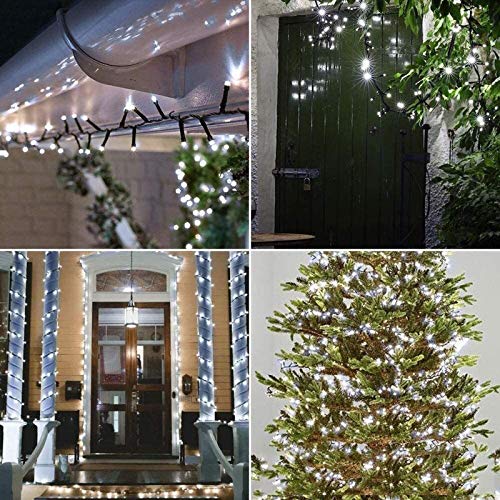 LIUPENGWEI Solar Lights Outdoor, 100LED~500LED Solar Garden Lights, 12M~52M Copper Wire Solar String Lights, Waterproof for Halloween, Christmas, Tree, Garden, Home, Wedding, Party Garden Ghost Light