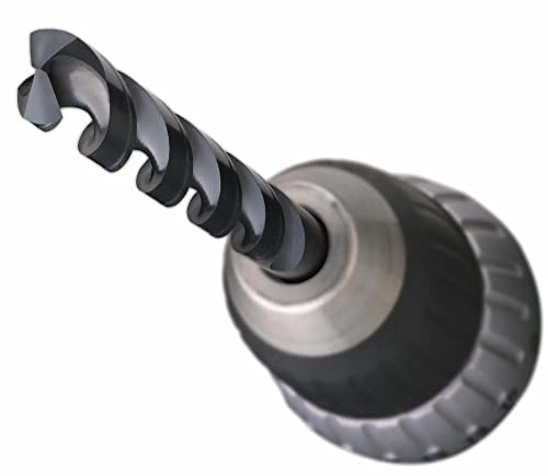 BOSCH BL2143 1-Piece 1/4 In. x 4 In. Fractional Jobber Black Oxide Drill Bit for Applications in Light-Gauge Metal, Wood, Plastic