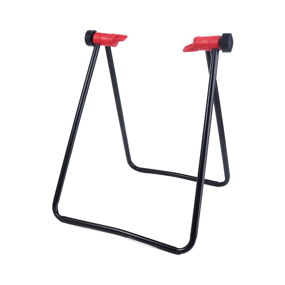 Bicycle Folding Floor Stand Mountain Bike Triangle Vertical Stand Aluminum Alloy Bike U-Shaped Parking Rack Hub Repair Bracket