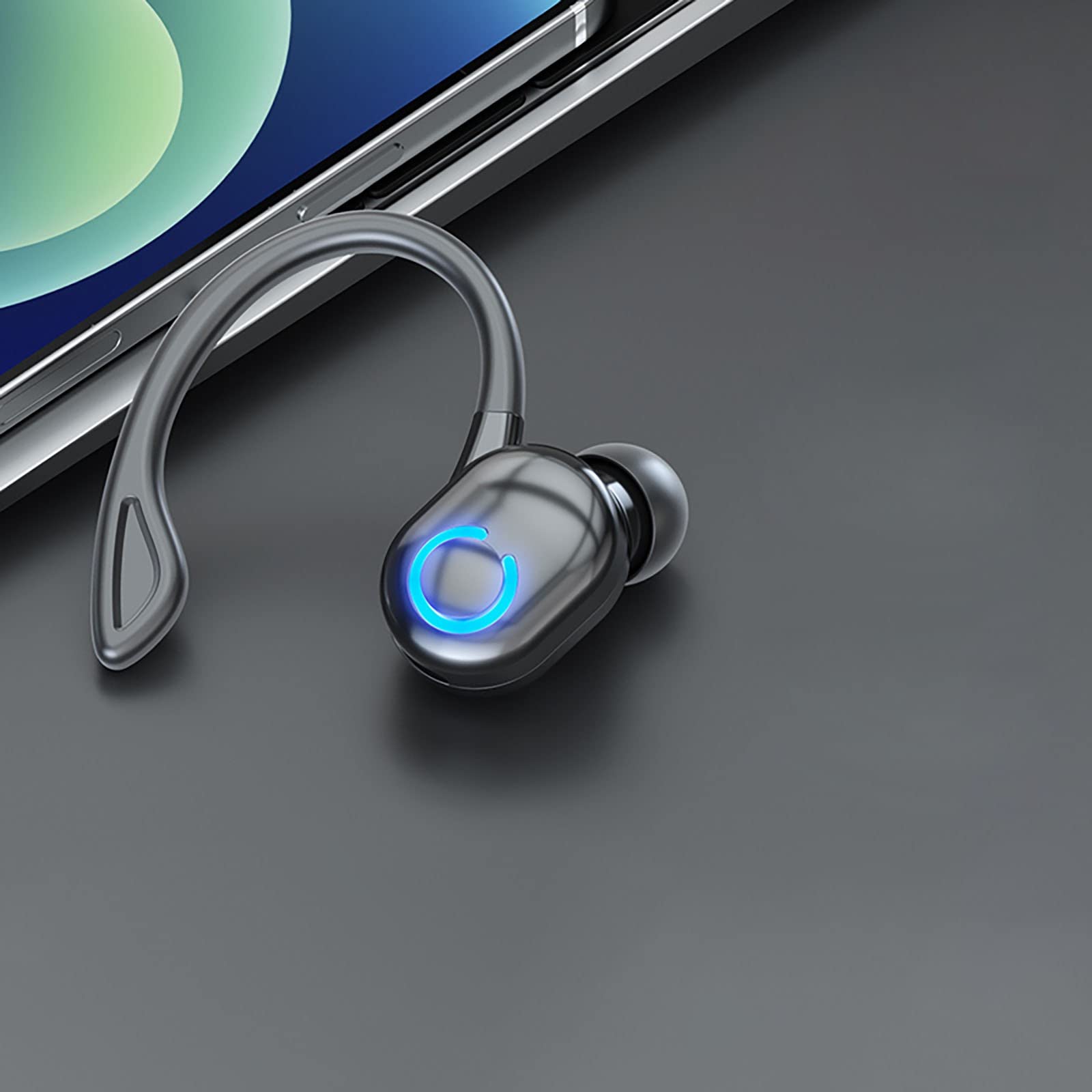 BLUGY Practical Wireless Earbuds Bluetooth Earhook Headset Wireless Bluetooth 5.2 Ultralight Business Headset with Microphone