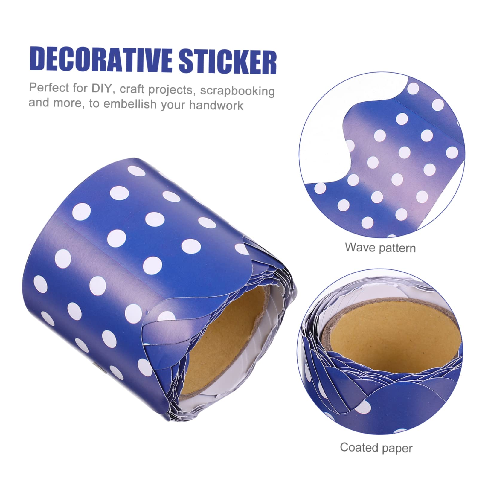 BESTOYARD 2 Rolls border stickers bulletin border strip bulletin board border poster Classroom alphabet stickers Bulletin Board Decorations primary school border paper Hemming coated paper