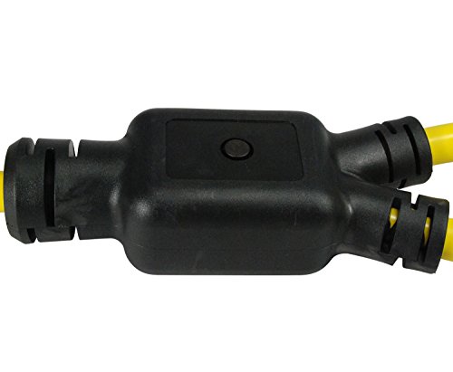 Conntek YL520520S 20-Amp 125-volt L5-20P Generator Y-Adapter Male Plug to U.S. 15/20-Amp Female Connectors