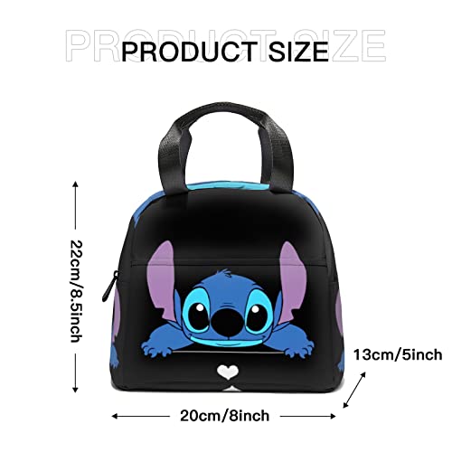 GCNqat Reusable Insulated Lunch Bag Portable Lunch Box Anime Lunch Tote for Men Women Work Picnic Outdoor Camping