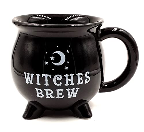 F.E.S.S. Witches Brew Black Ceramic Cauldron Mug 16oz