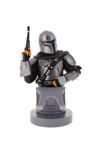 Exquisite Gaming: Star Wars: The Mandalarian - Original Mobile Phone & Gaming Controller Holder, Device Stand, Cable Guys, Licensed Figure