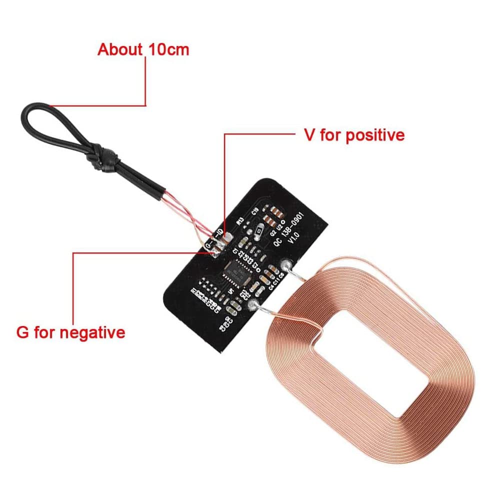 Bewinner Qi Standard Wireless Charger Transmitter Module - 3 Coils - Multi-Level - Wide Compatibility - Universal Micro Interface - DIY Wireless Charger Parts (2nd)