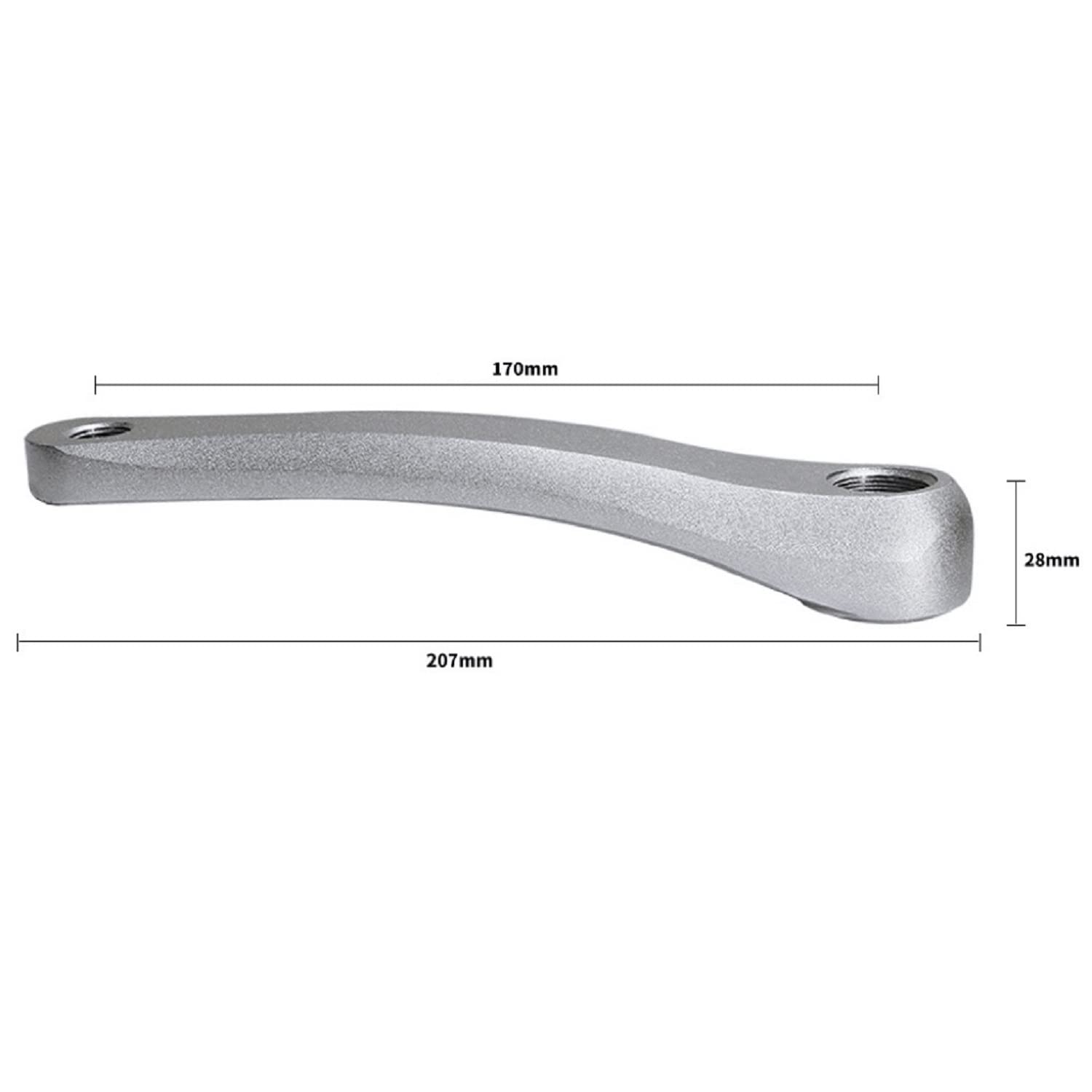 Bike Crank Arm Bicycle Crank Left Arm Replacement Accessory Available in Diamond Hole and Square Hole 170mm Aluminum Alloy Left Single Chain Crank Arm for MTB Road Mountain Bike