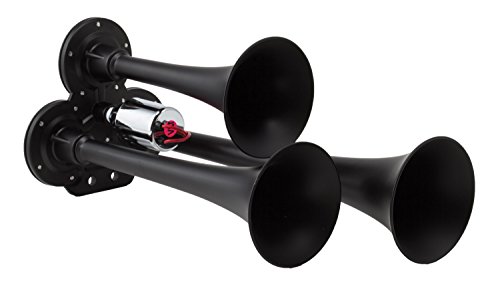 Kleinn Air Horns 130-1 XCR 2.0 Mini Triple Train Horn - Black Zinc Alloy