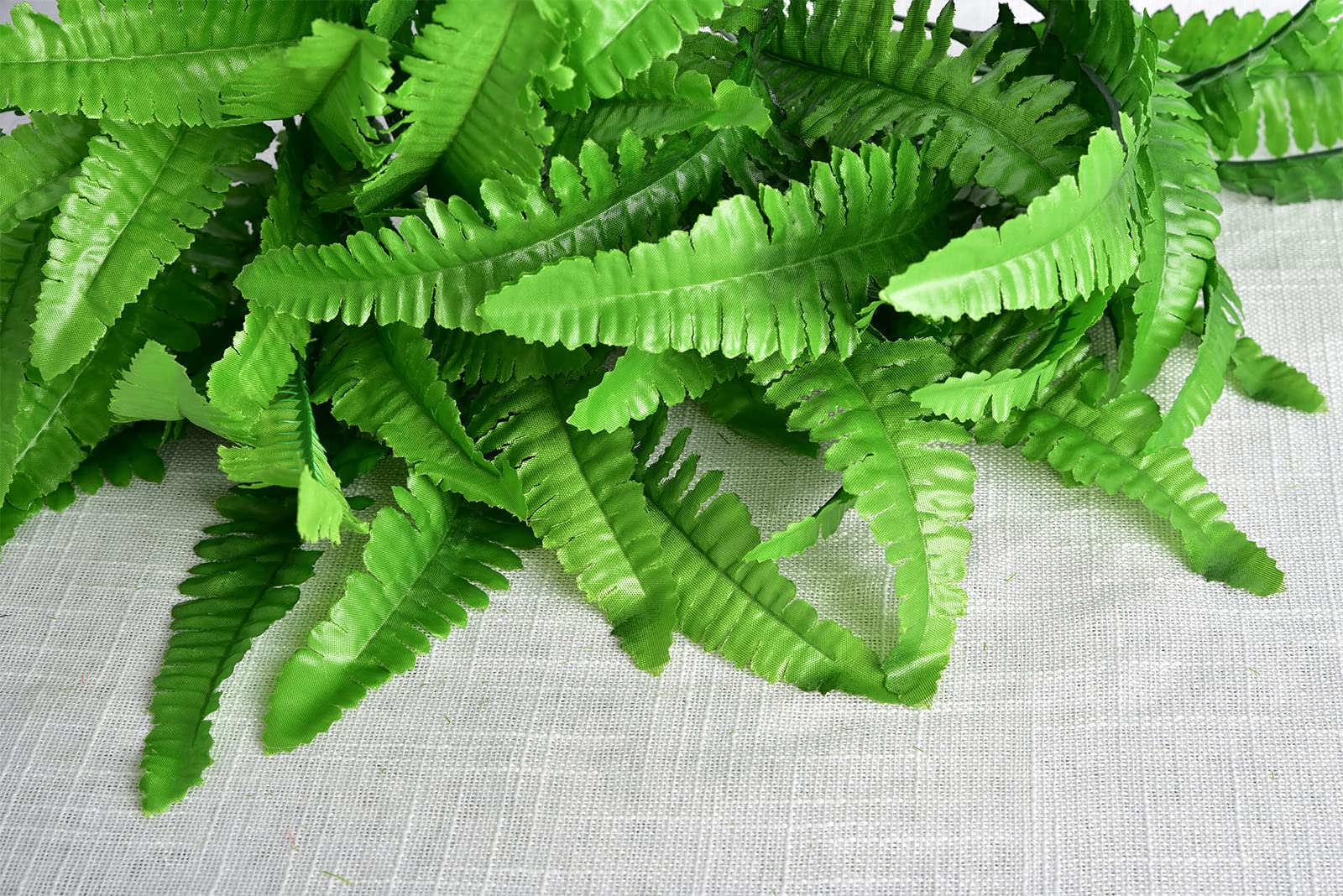 LSKYTOP 4 Pack Artificial Ferns Plants 16Inch Artificial Shrubs Boston Fern Bush Plant Silk Ferns Leaves UV Protected for Home Kitchen Garden Wall Decor Indoor Outdoor Use(Pot is not Include)
