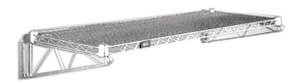 Omega 12" Deep x 60" Wide x 7" High Fixed Chrome Wall Mount Shelving Kit