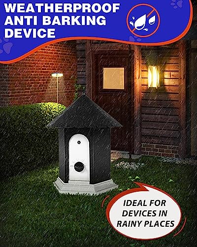 NOLTSE Anti Barking Device, Automatic Ultrasonic Dog Barking Control Devices & Dog Training Tools, Outdoor Waterproof Bark Box with 3 Levels & 50 Ft Range, Dog Barking Deterrent Safe for Human & Dog