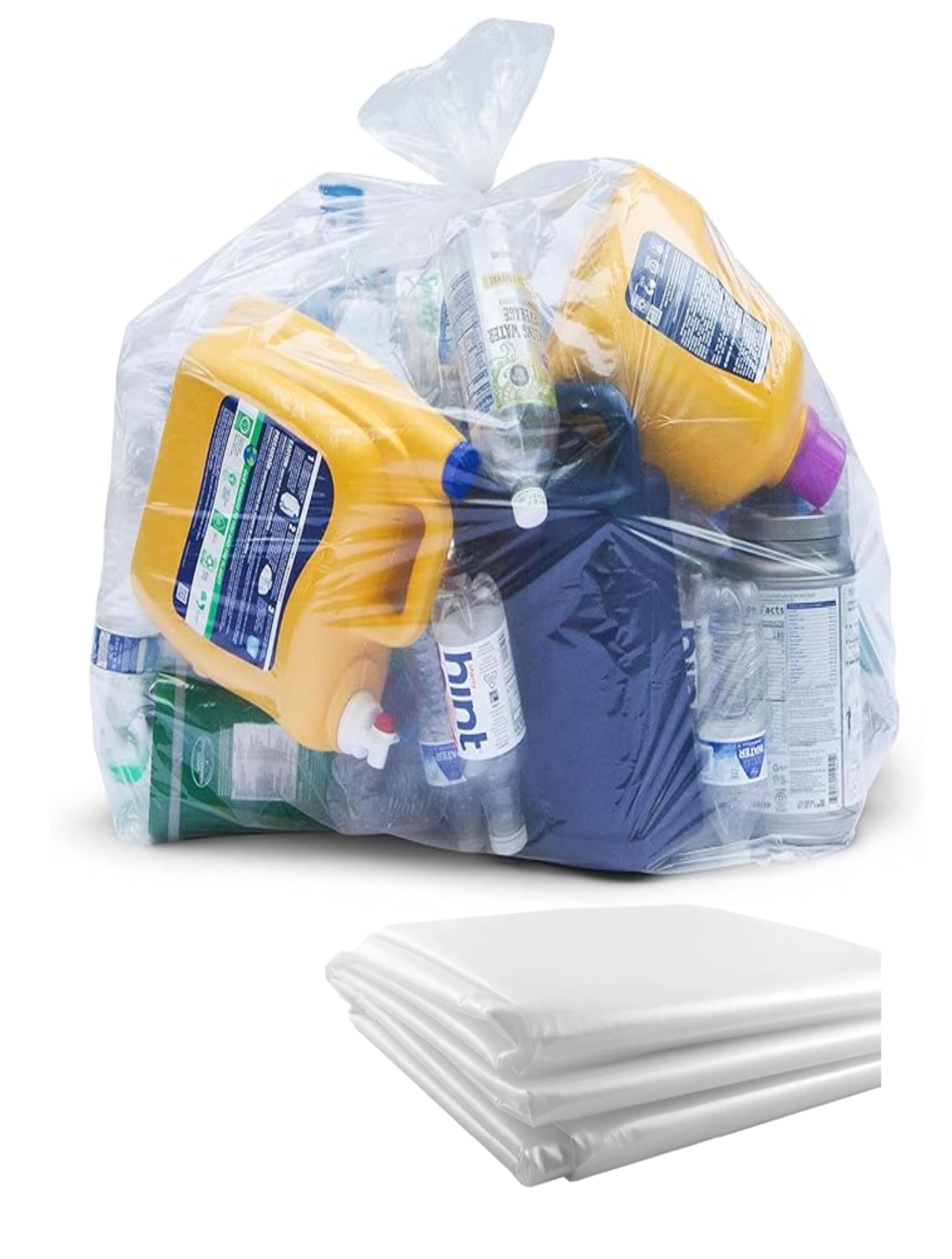 Clear Giant Storage Bags 55x63 Inches Huge Plastic Storage Bags for Furniture, Big Luggage, Industry Equipments Business and Agriculture Use (5 pcs)