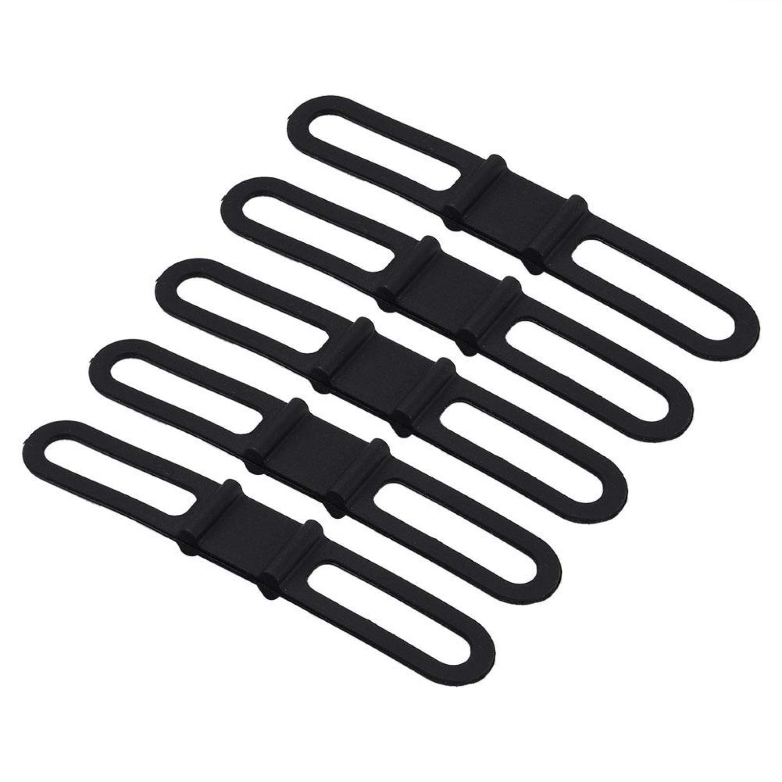 Bike Light Replacement Mount,Pack of 5 ycle Silicone Band,Elastic Rubber Strap Tie Flashlight Holder Bandage Bike Cycling Handlebar Mount Holder Strap Fixing Bandage Belt Ycle Silicone Band Holder