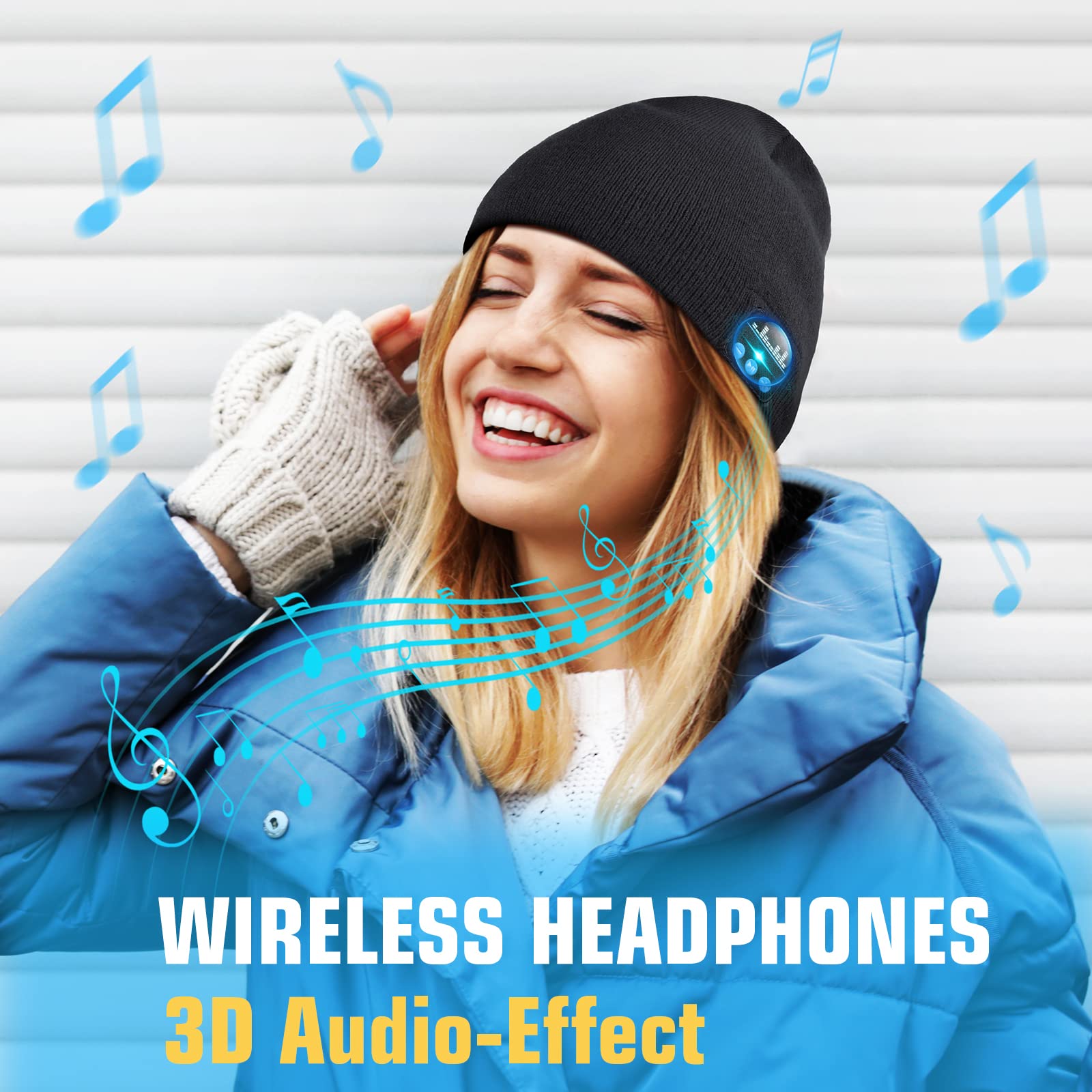 Bluetooth Beanie Hat Mens Gifts - Stocking Stuffers Gifts for Men Women