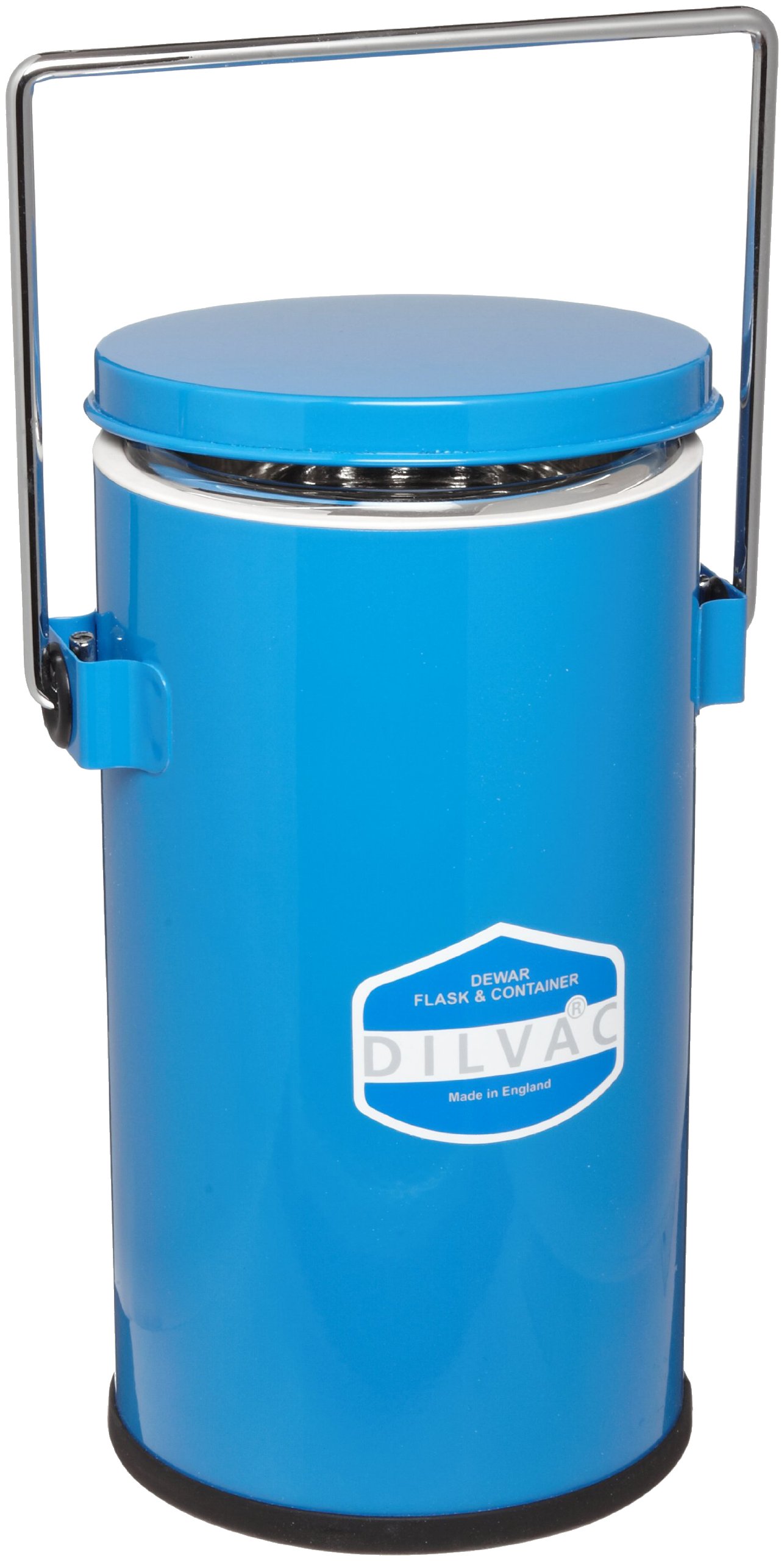 Scilogex MS222 Blue Metal 2L Cased Dewar Flask, with Vent Handle and Lid
