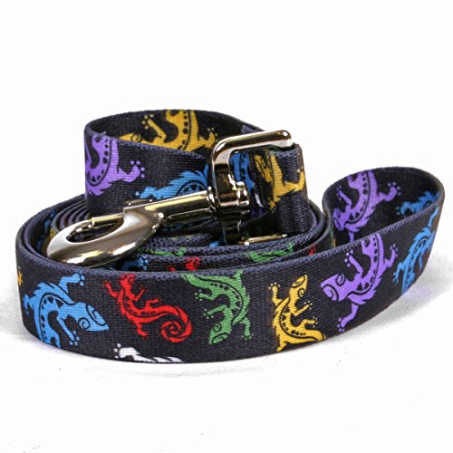 Yellow Dog Design Standard Lead, Geckos Black, 3/8" x 60" (5 ft.)