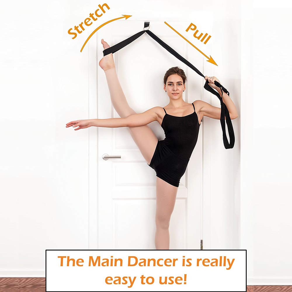 Ballet stretch band,Door Flexibility & Stretching Leg Strap Stretch Band with Carrying Pouch for Yoga, Ballet, Dance and Gymnastic Exercise