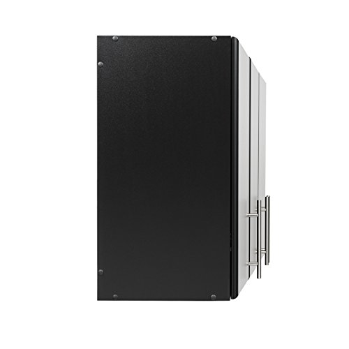 Prepac Elite 3 Door Wall Mounted Storage Cabinet, 54" W x 24" H x 12" D, Black