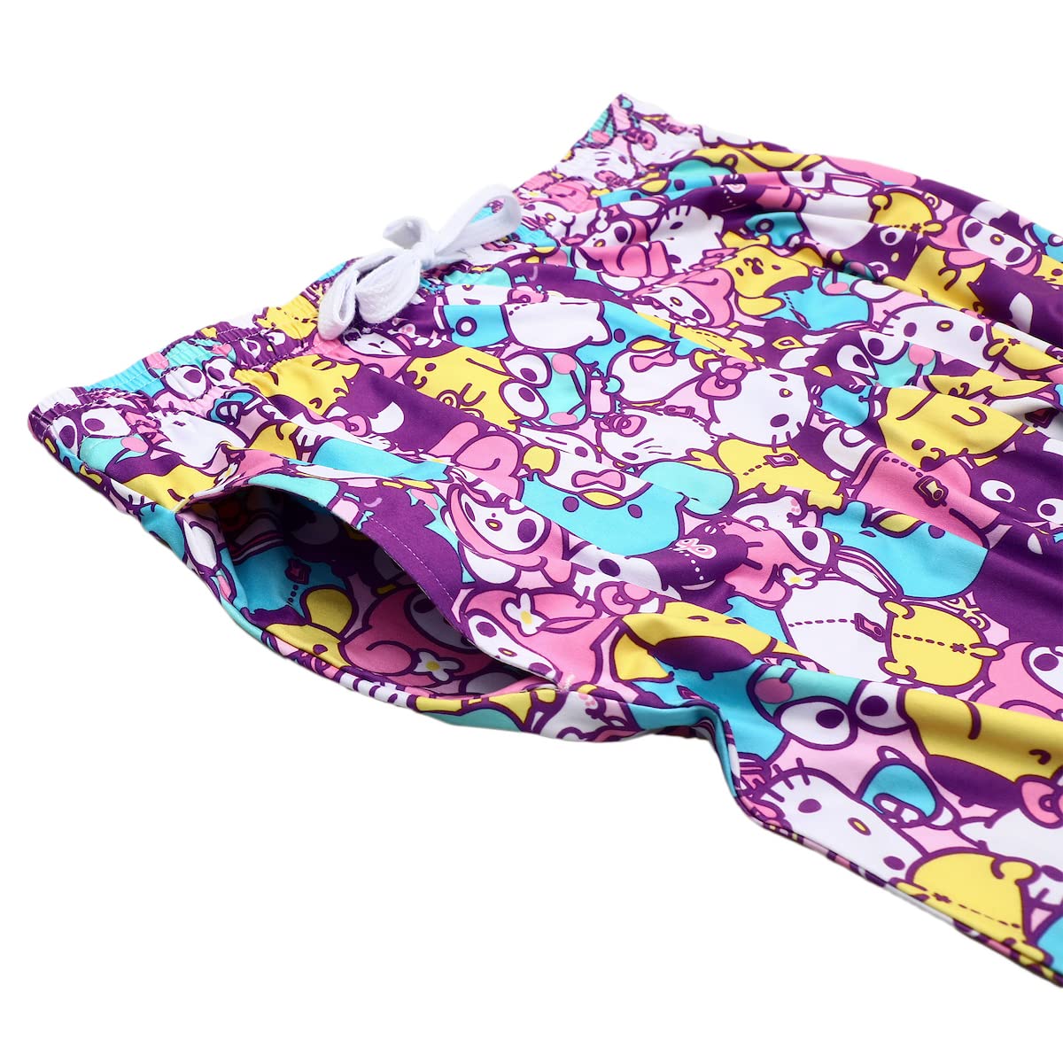 Bioworld Hello Kitty Friends Multi-Colored AOP Womens Sleep Pajama Pants-Medium