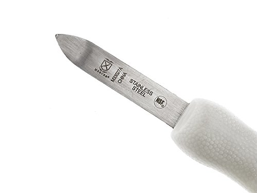 Mercer Culinary Bent Tip Oyster Knife with Poly Handle, 2-3/4 Inch, White
