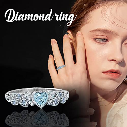 Bride Ring Engagement Wedding Ring Jewelry for Your Princess Crystal Stacking Stacking Rings Engagement Bands