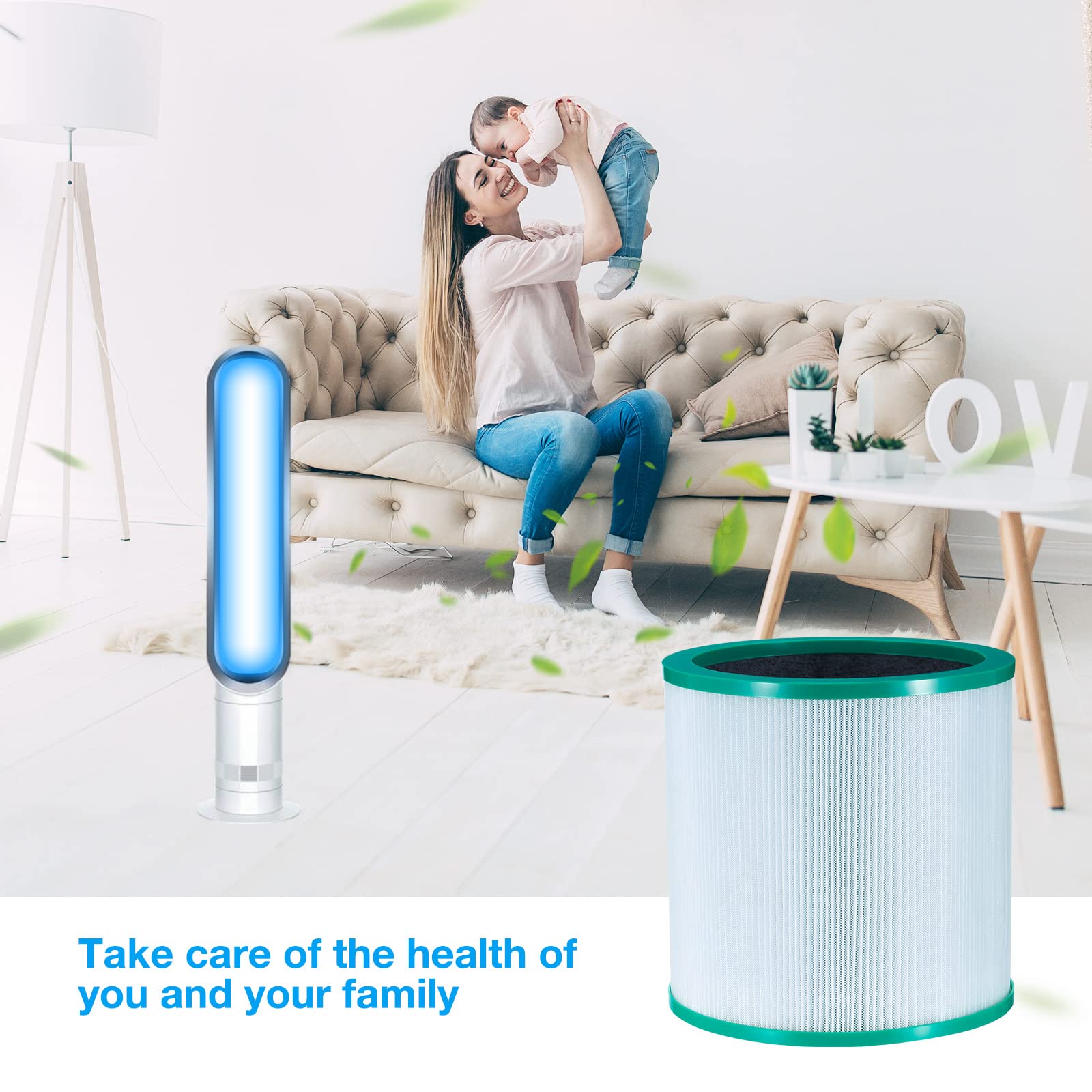 Housmile LV-H132 True HEPA and Activated Carbon Filters Set 3-in-1 Nylon Pre-Filter Compatible With Levoit LV-H132, LV-H132-RF - Pack of 2