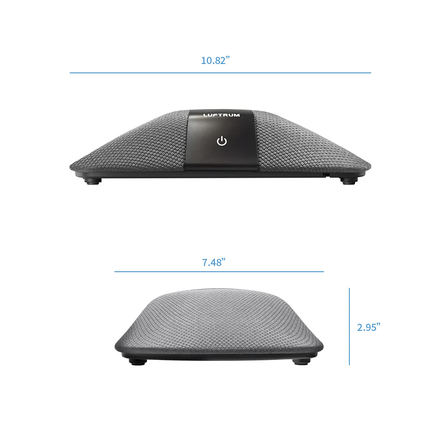 LUFTRUM Portable Car Air Purifier with Double-Rotating Air Purification Duct for Cleans Air, Collect Dust, Remove Odor, Quiet 99.9% Removal to 0.1 Microns, Ideal for Your Love Vehicle(Grey)