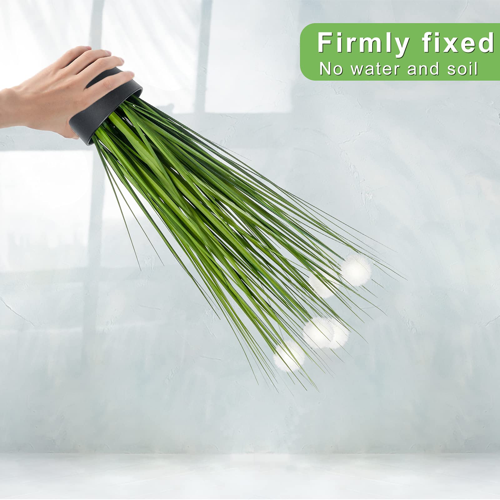 luxsego Artificial Plants with Pot - 23.6 Inches Artificial Snowball Flower Desk Decorations, Fake Plants Greenery Decor for Home, Office, Bathroom, Wedding, Garden, Indoor and Outdoor