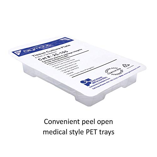 Grow Cells with Olympus 24-Well Tissue Culture TC Treated Plates, Sterile, Individually Wrapped, Flat Bottom Wells, 100 Treated Cell Culture Plates/Unit