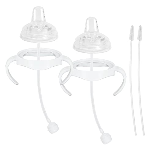 Sippy Cup Soft Spout Conversion Kit for Philips Avent Natural Baby Bottle, Bottle Handles and Weighted Straw ďź2 Packďź