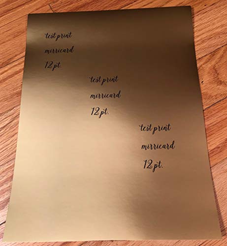 Mirror Gold Metallic Mirricard Cardstock - 8.5 X 11 inch - 100 lb / 12Pt - 10 Sheets from Cardstock Warehouse