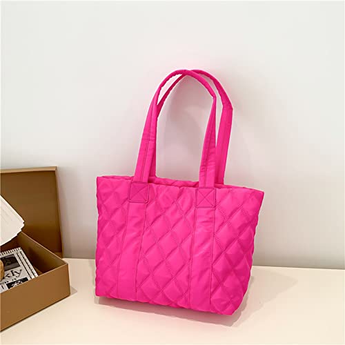 CLBDBAG Nylon Shoulder Bags Large Capacity Top-handle Bags Solild Color Shopping Shoulder Bags Casual Zipper for Party