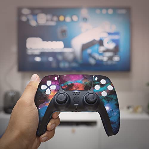 BABY CUDDLE BOX Galaxy Custom PS-5 Controller Wireless compatible with Play-Station 5 Console by BCB Controllers | Proudly Customized in USA with Permanent HYDRO-DIP Printing (NOT JUST A SKIN)