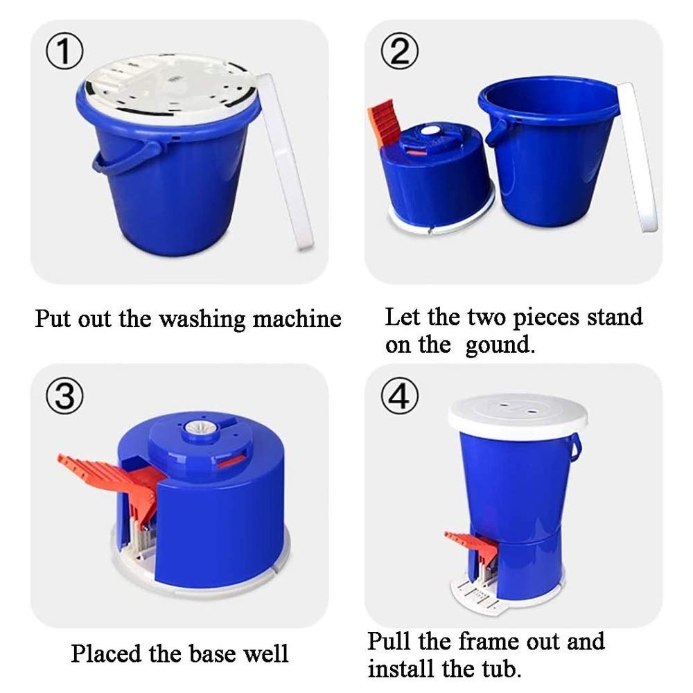 BHVXW Mini Washing Machine Socks Artifact Bucket Household Underwear Washing Machine Split Convenient Clothes