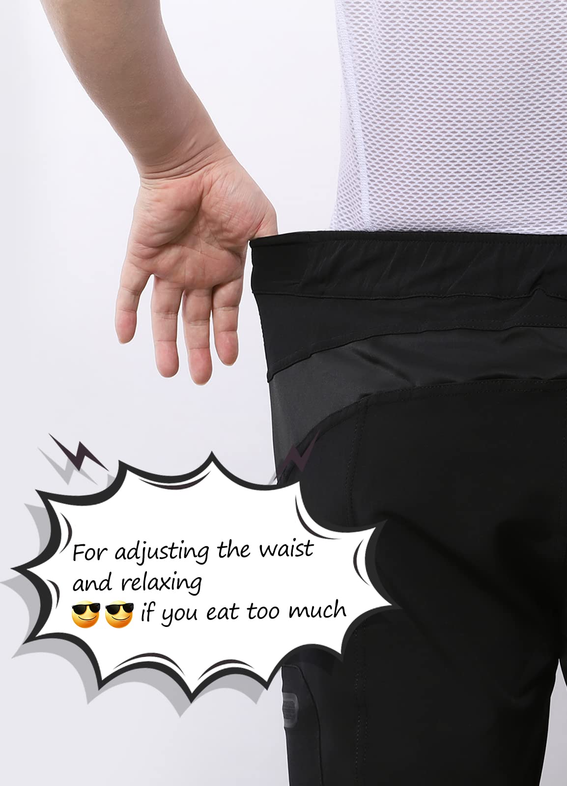 BERGRISAR Men's Cycling Shorts Mountain Bike Shorts Bicycle Shorts Biking Shorts Zipper Pockets 1806BG Black Size X-Large