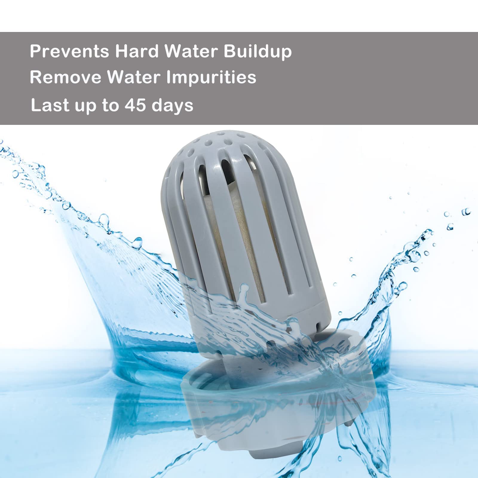 Macaberry Humidifier Demineralization Filters Compatible with Air Innovations HUMIDIF Humidifier, Demineralization Cartridge Replacement Silver 8 Pack