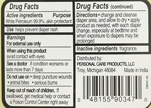 Pack of 3, Baby Love 100% Pure Baby Soft Scent Petroleum Jelly, 6 Oz (170 g)