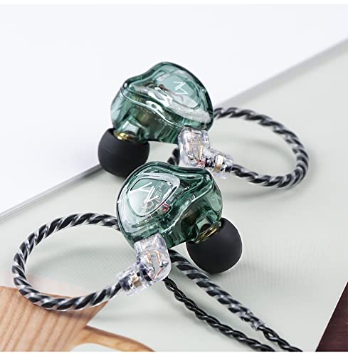 FEDAI TRN MT1 1DD HiFi Earphone Headphone, TRN MT1 in-Ear Earbud with New 10mm Composite Magnetic Dynamic Driver Over Ear Headset with Detachable C Pin 0.75MM Cable(No mic,Black)