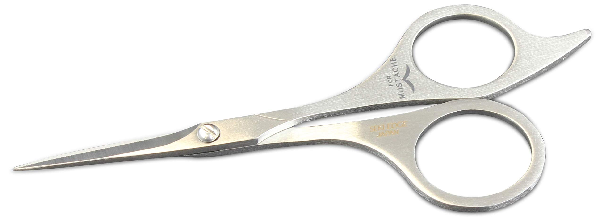 SEKI EDGE SS-902- Stainless Steel Moustache Scissors