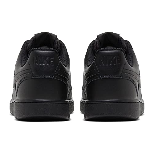 Nike Men's Court Vision Low Sneaker, Black/Black-Black, 9.5 Regular US