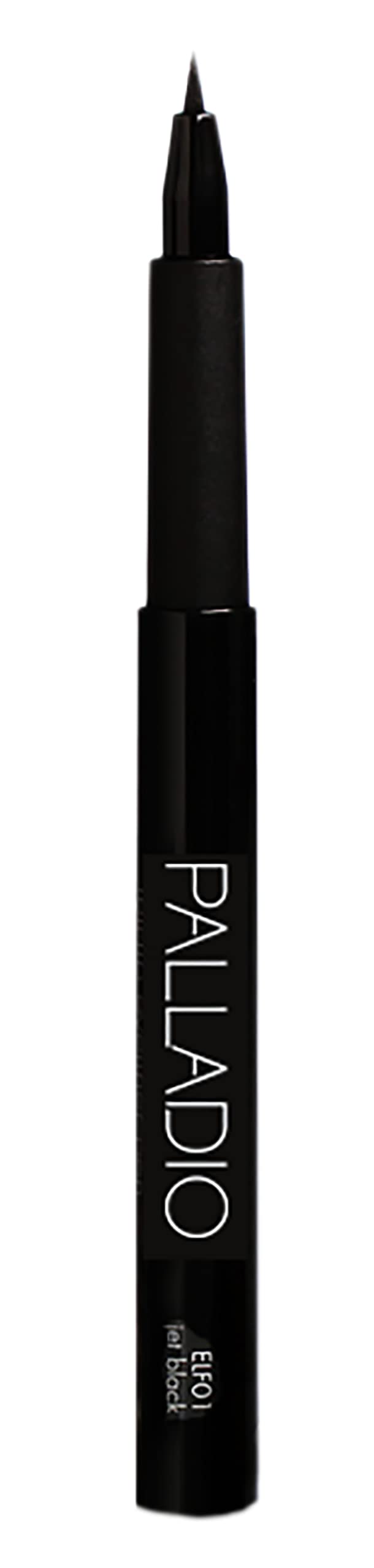 Palladio Felt-Tip Eyeliner Ultra Fine Liner, Creates Thin Precise Lines, Quick Drying, Waterproof, Rich Pigment, Long Lasting Application, Mess Free, Smooth, All Day Wear, Intense Jet Black Color