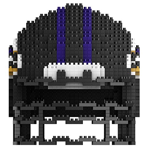 FOCO Baltimore Ravens NFL 3D BRXLZ Construction Toy Blocks Set - Helmet, 1378 pieces