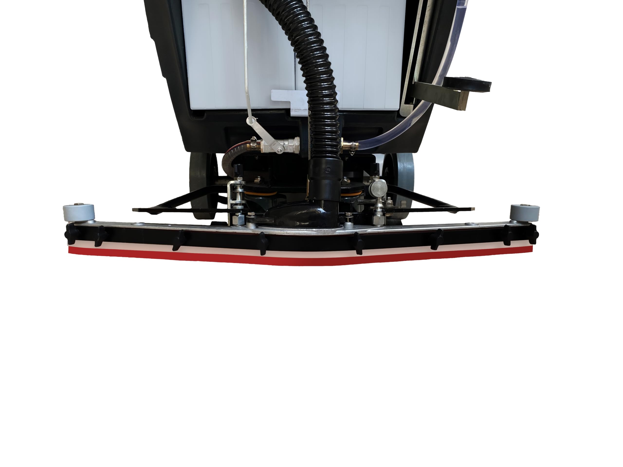 Battery Powered Walk Behind Floor Scrubber Buffer Polisher Machine, 19" Brush, 30" Squeegee Width, 13.5 gal Tank, Brush Speed 220 RPM, Includes a Brush and 3 Scouring pads for Hard Floors