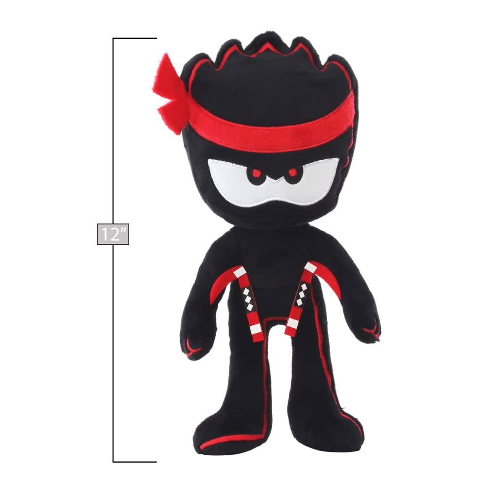 NINJA KIDZ TV Plush Buddy β Payton | 12 Inch Figure | Removable Signature Toy Staff | Collectable | Great Gift & Fun Toy for Kids