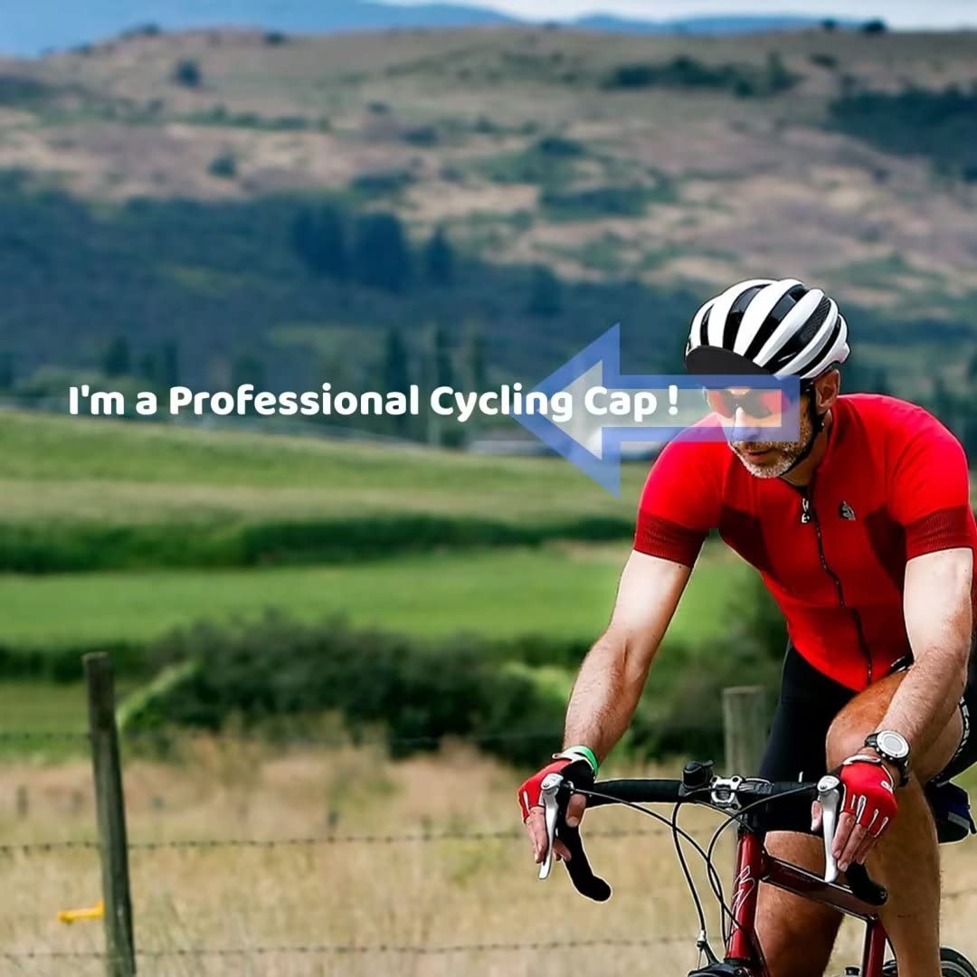 Bikingbros Italy Flag Cycling Cap - Cotton Cycling Hat-Under Helmet - Cycling Helmet Liner Breathable&Sweat Uptake One Size