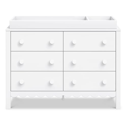 daVinci Sammy Scallop 6-Drawer Dresser in White