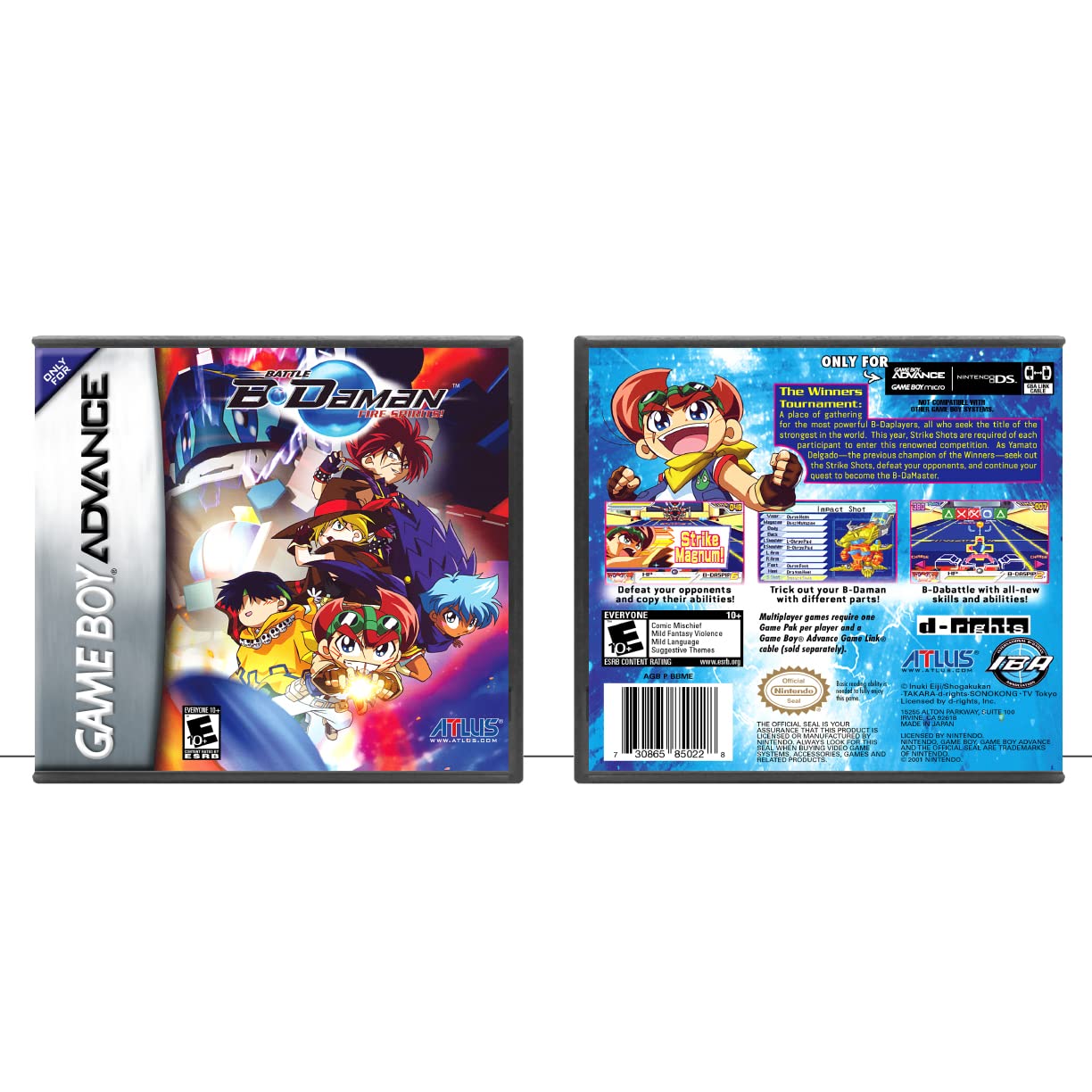 Battle B-Daman: Fire Spirits! | (GBA) Game Boy Advance - Game Case Only - No Game