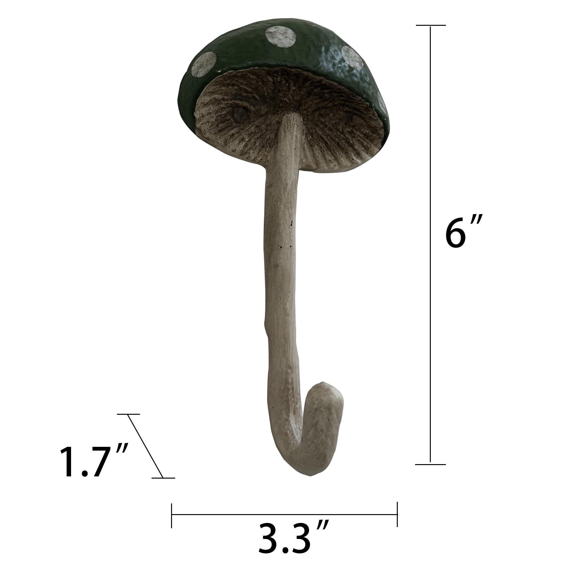 Bohemian Mushroom Wall Hook - Unique Cute Cool Fun Wall Hook Furniture Room Decor for Coat and Towel - Nursery, Kitchen, Bedroom, Bathroom,Coat Hooks (Special-Shaped)